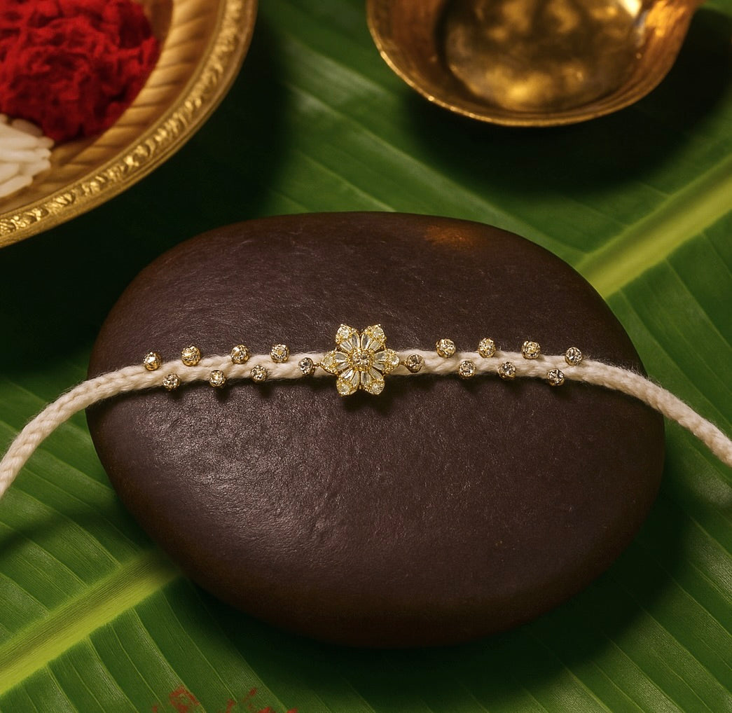 Phool crystal rakhi